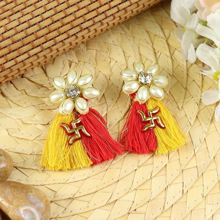 Beaded Flower Swastik Sun for Raksha Bandhan | Buy Online for Raksha ...